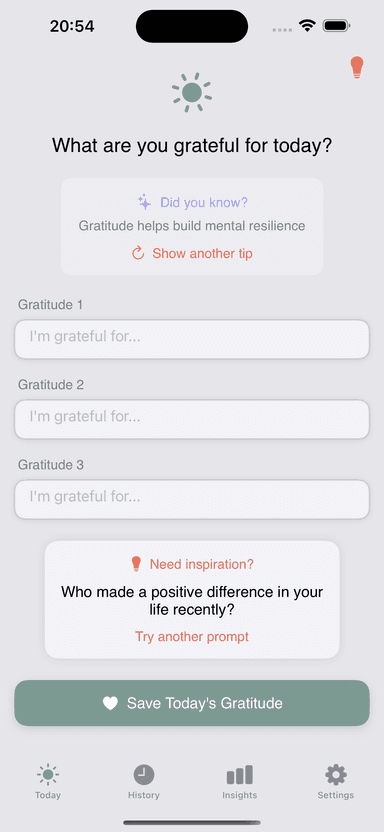 GratitudeBuddy - The Best Daily Gratitude Journal App for iPhone