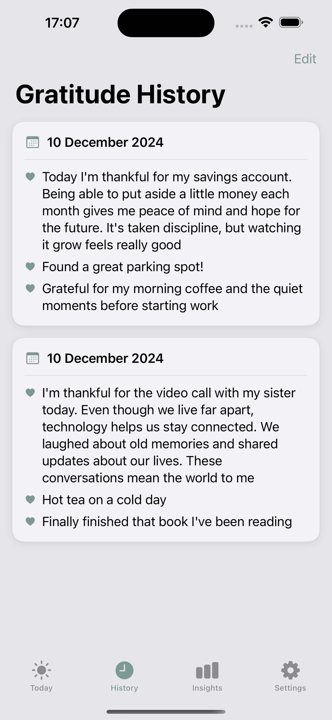 GratitudeBuddy - The Best Daily Gratitude Journal App for iPhone
