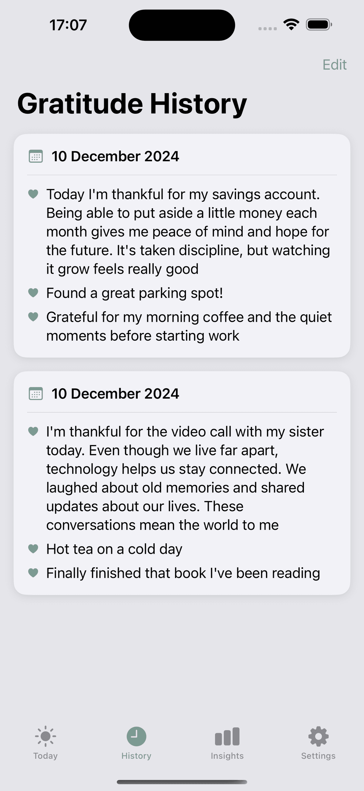 GratitudeBuddy - The Best Daily Gratitude Journal App for iPhone